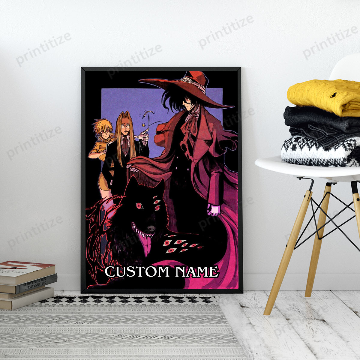 Personalized Custom Name Hellsing Anime Portrait Poster – Printitize